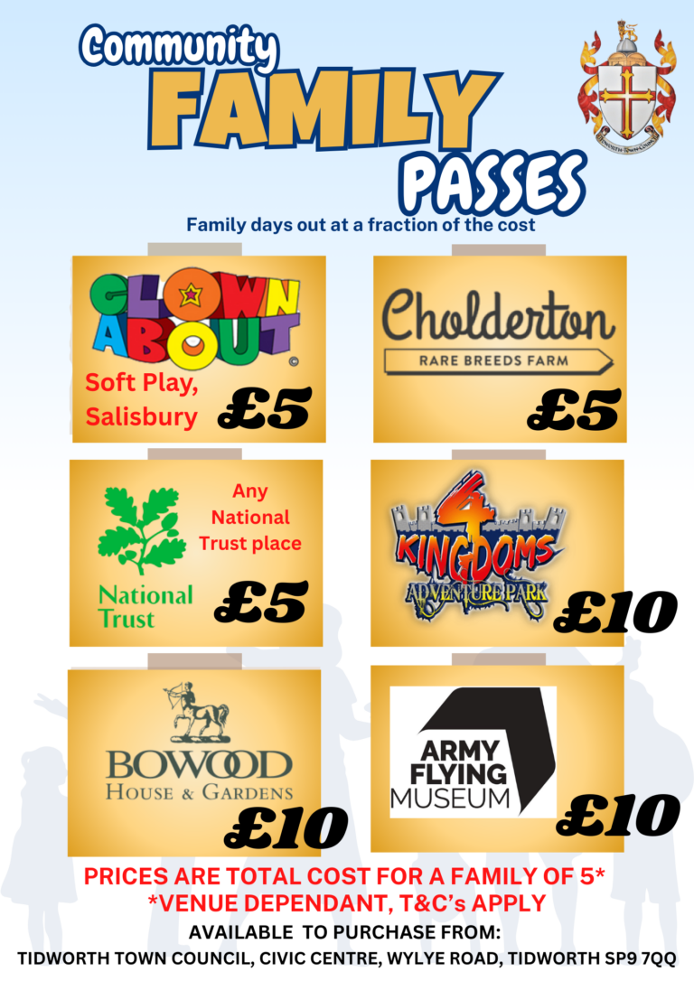 Community Family Passes - Tidworth Town Council